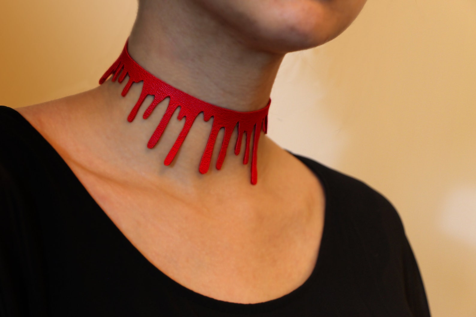 Halloween Leather Choker Template Bundle SVG File PDF - Etsy