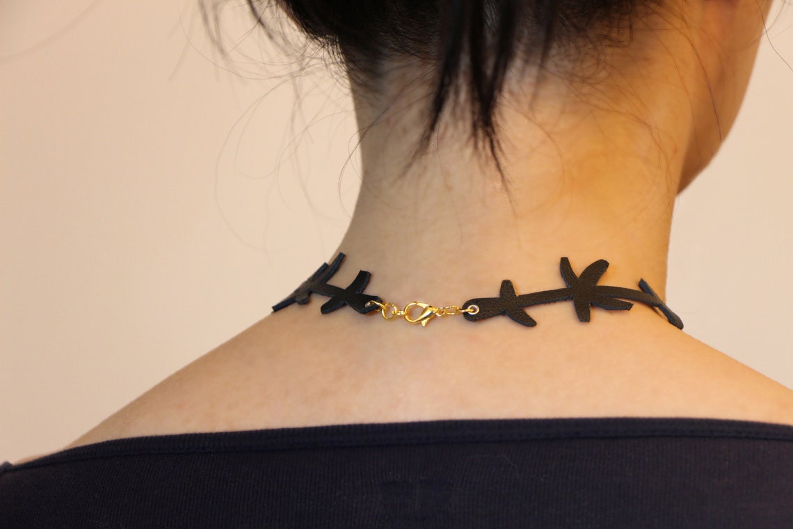 Halloween Leather Choker Template Bundle SVG File PDF - Etsy