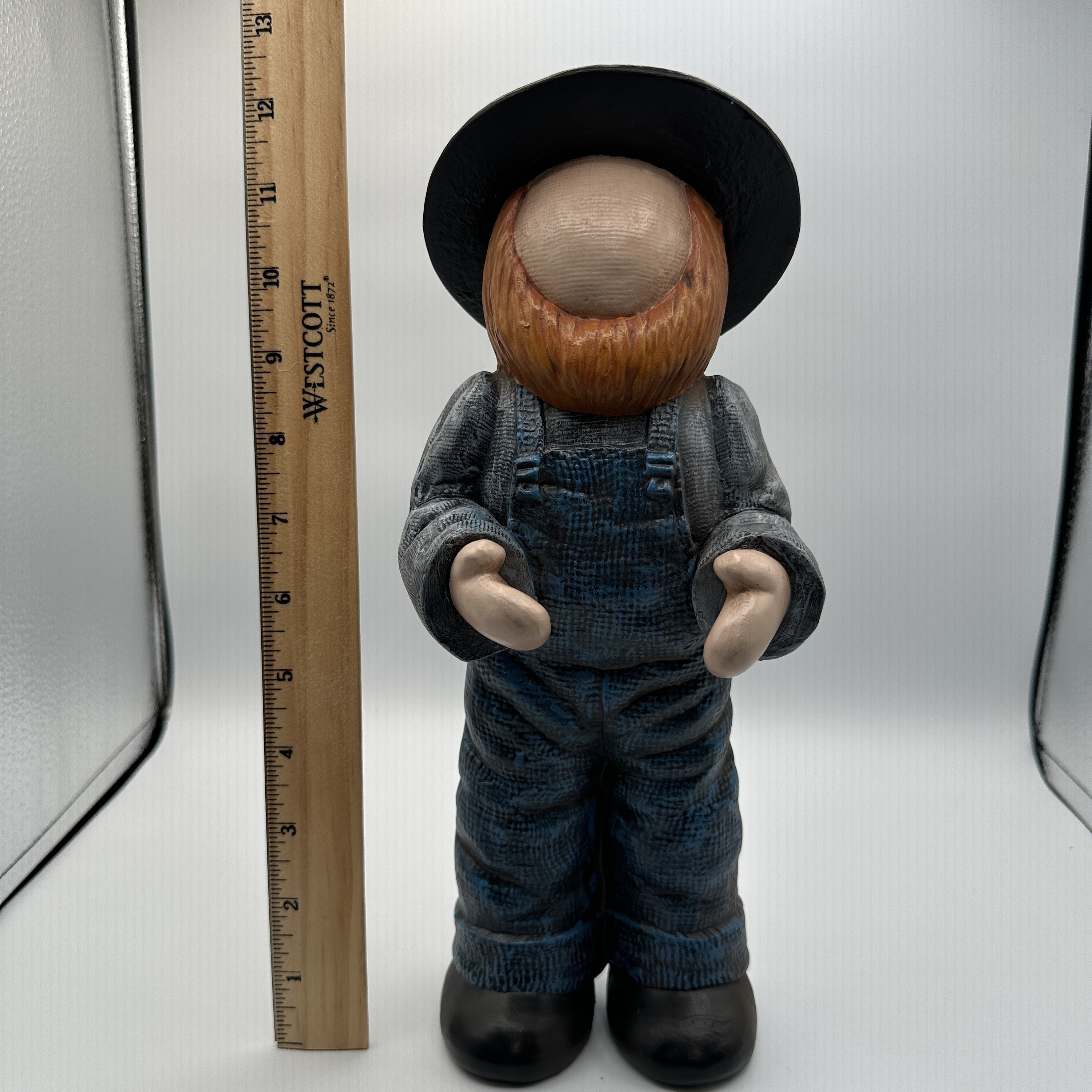 Ceramic Amish Figurine Set Family Hand-painted Faceless Plain People ...