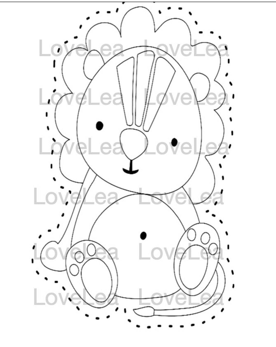 Printable Coloring Cutouts - Simple and Easy - 30 Pages of PDF Files ...