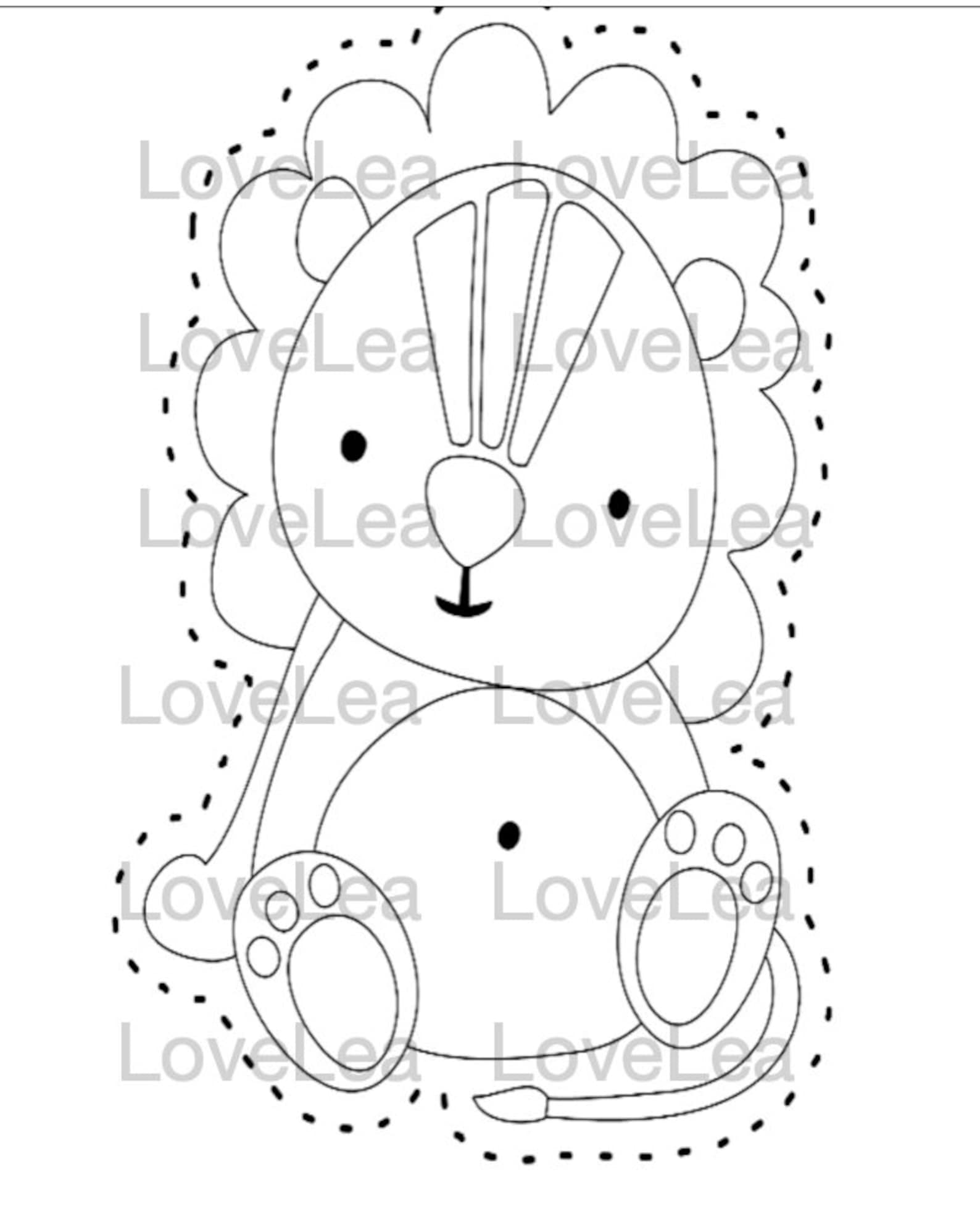 Printable Coloring Cutouts - Simple and Easy - 30 Pages of PDF Files ...