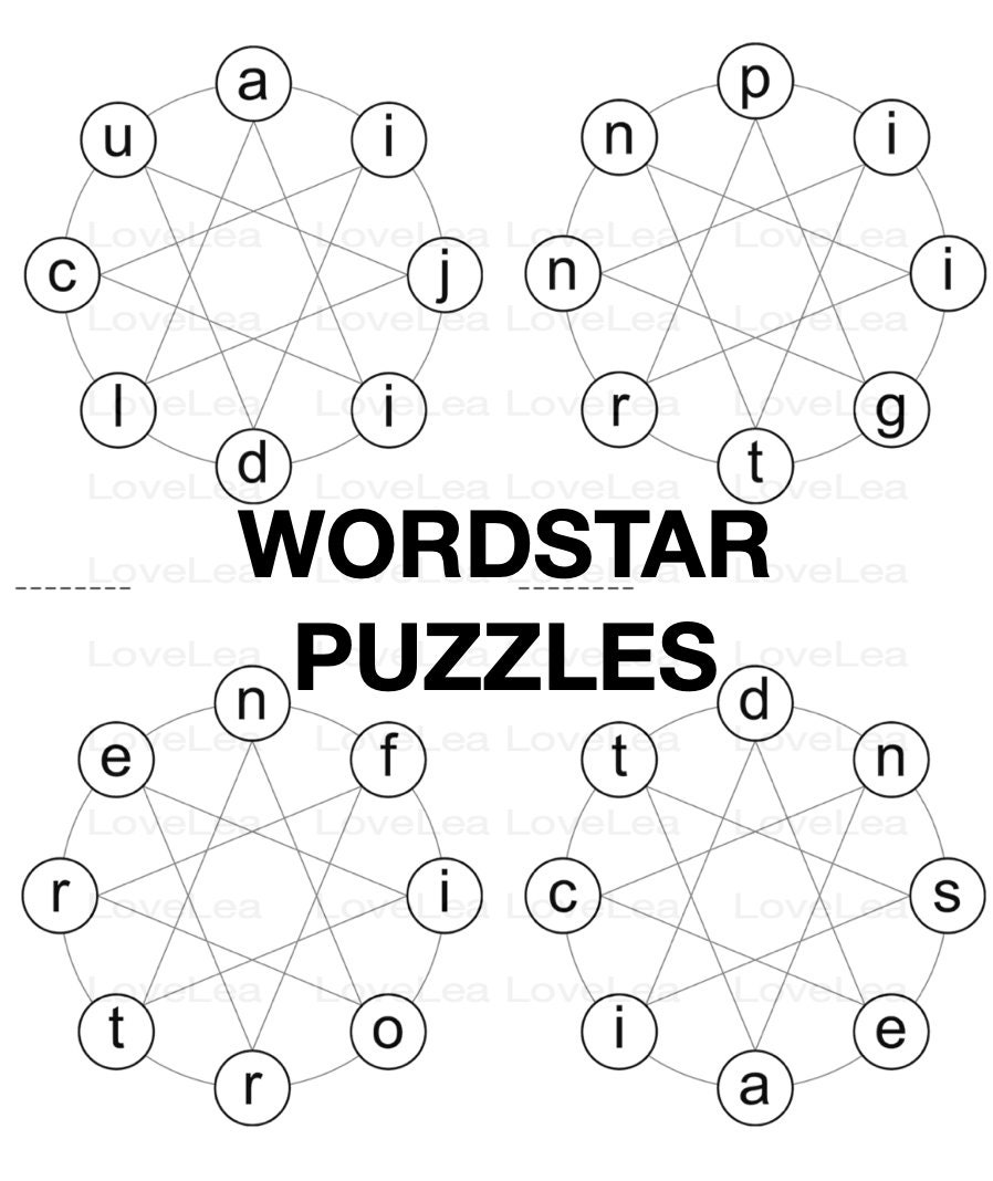 Wordstart Puzzles 40 Pages With Answer- Puzzles for Kids - Puzzles ...