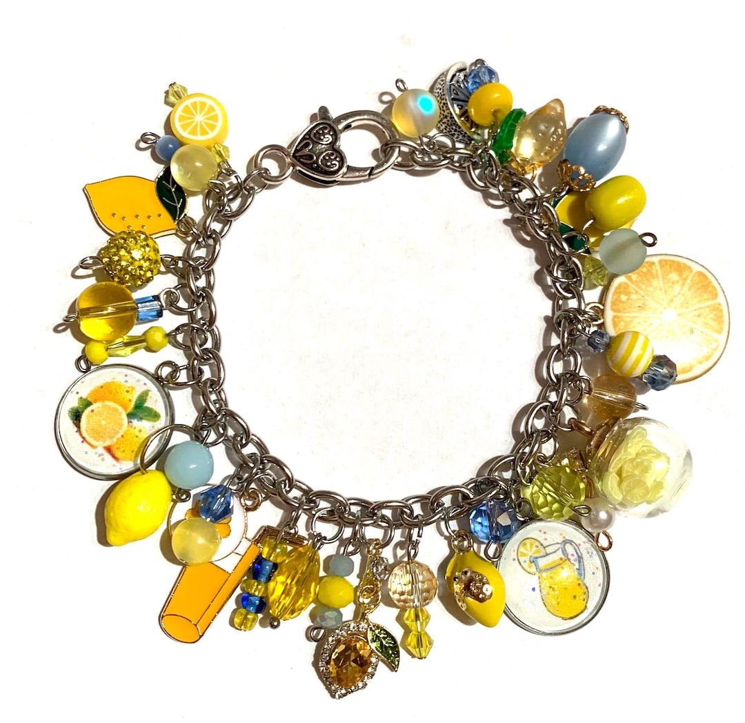 Luscious Lemons or Lemonade Charm Bracelet - Etsy