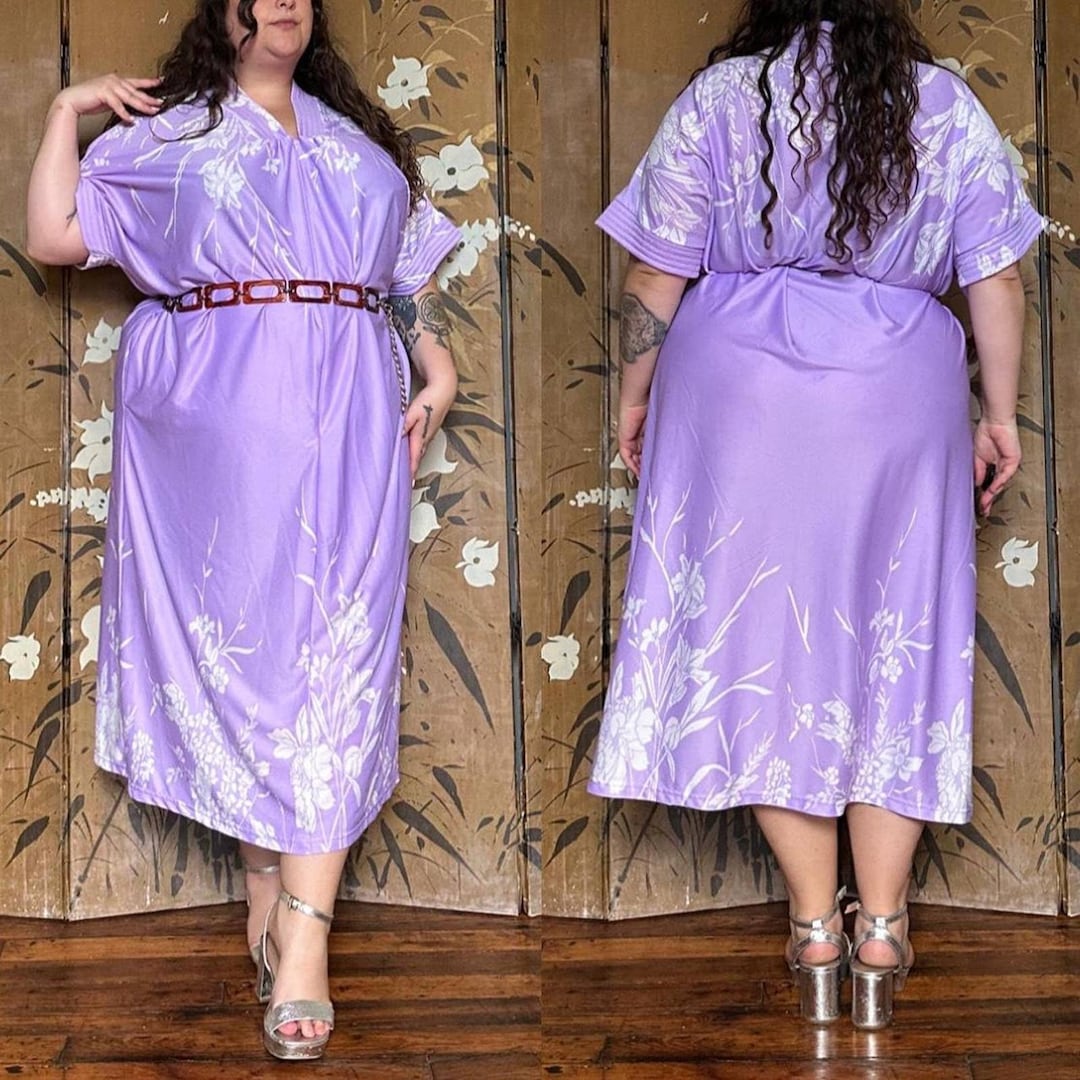 2000s Anthony Richards Purple & Orange Muumuus. Tag Size 2X. Good ...