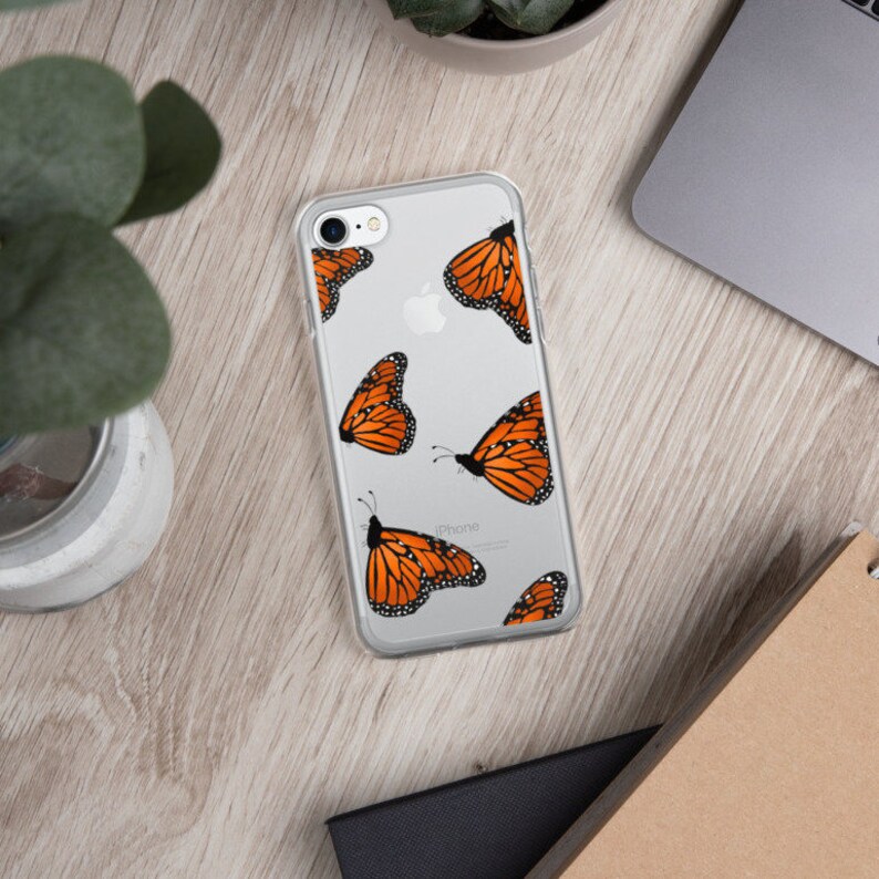 Clear Monarch Butterfly Iphone Case Protective Iphone Case - Etsy
