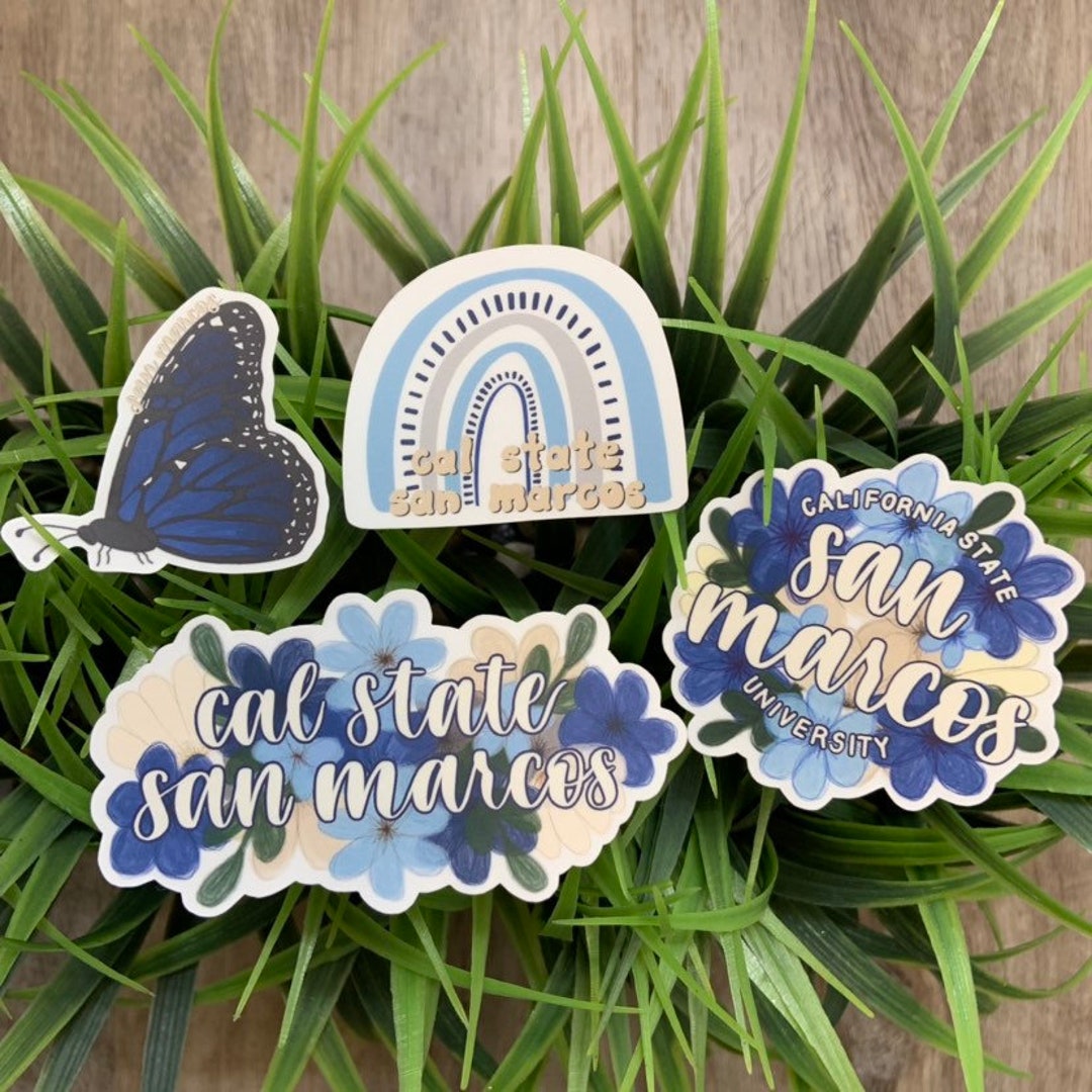 CSU San Marcos Sticker Set: Waterproof San Marcos Laptop/bottle ...