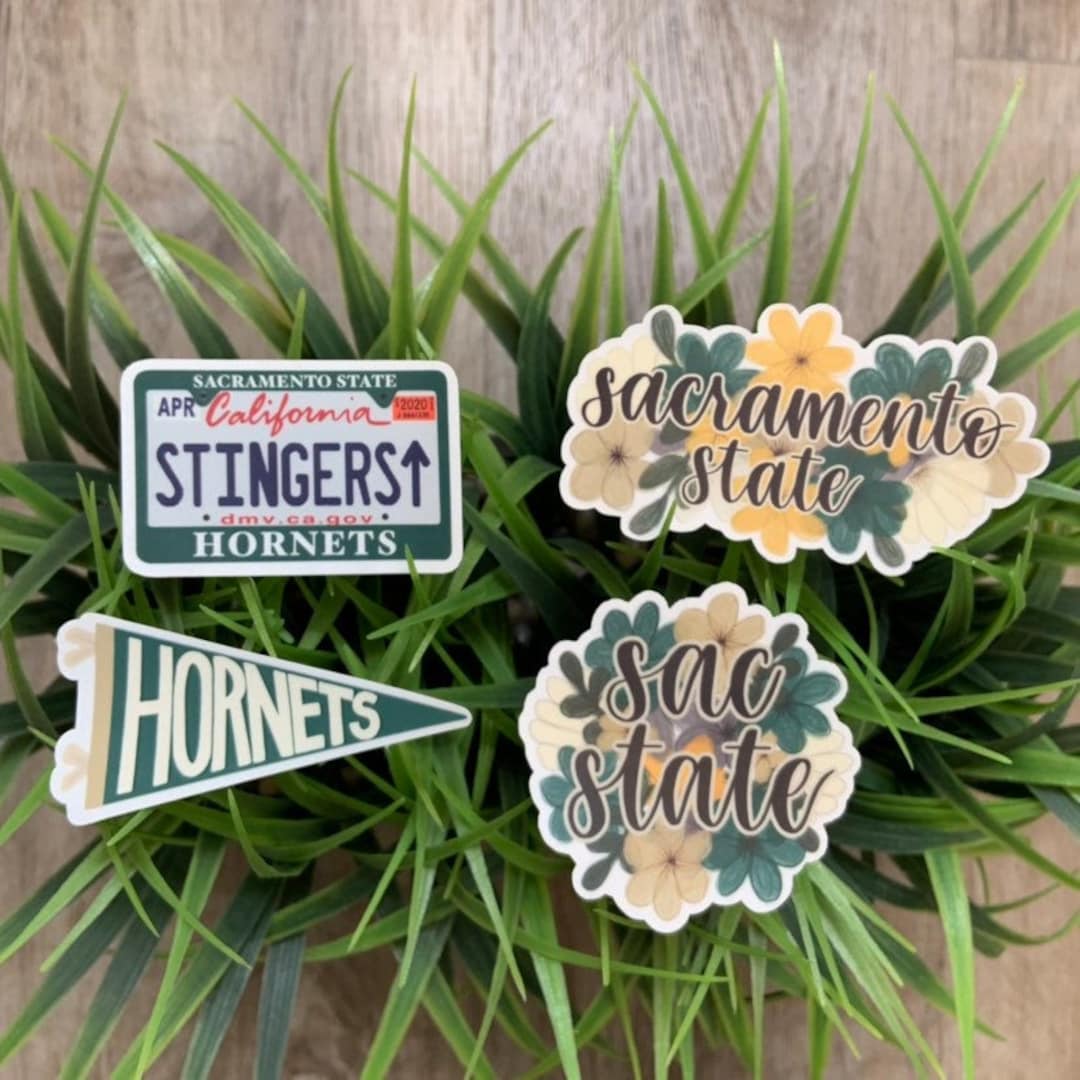 Sac State Sticker Set, Flower Sacramento State Stickers, CSUS Rainbow ...