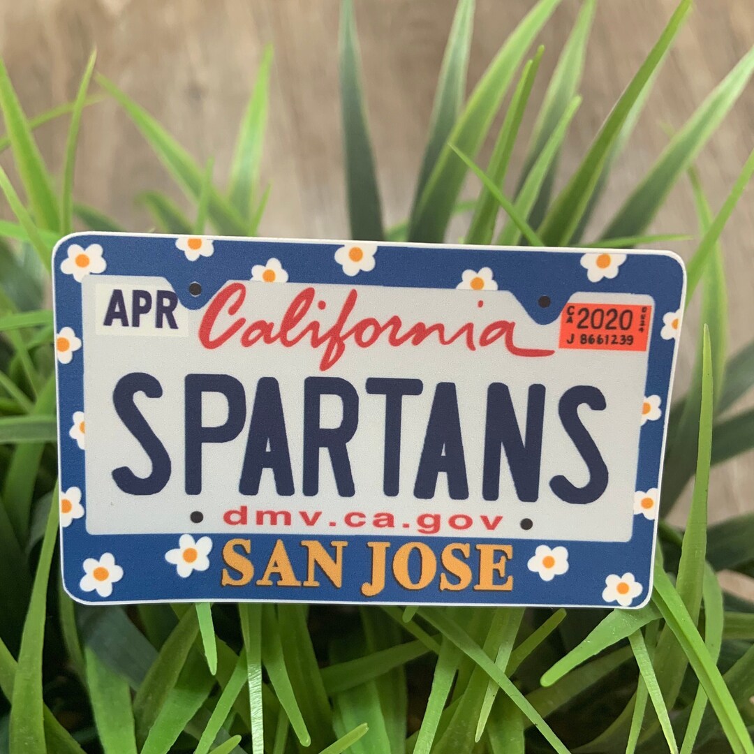 Spartans License Plate Sticker - San Jose State Laptop, Water Bottle ...