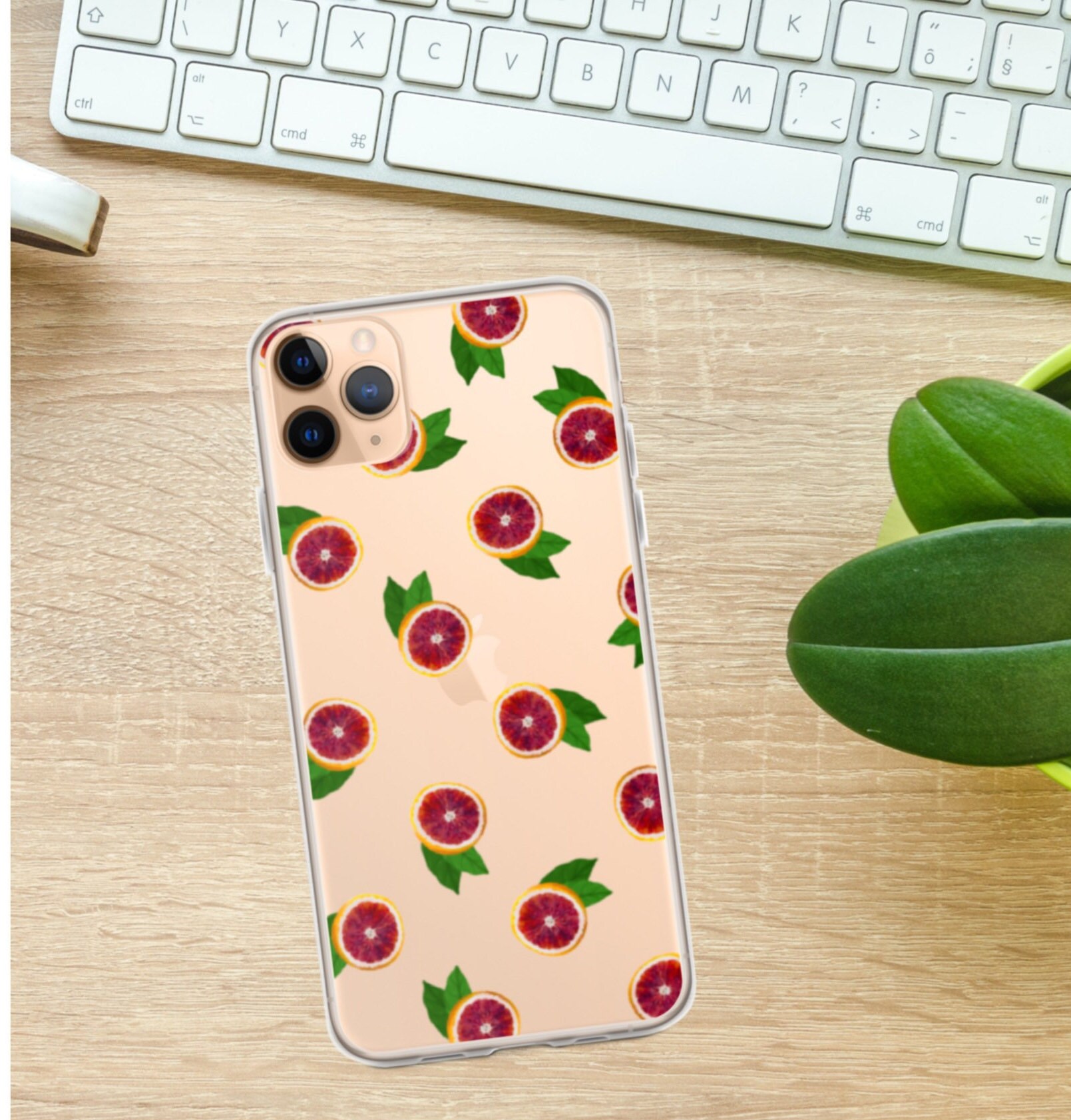 Blood Orange Clear Iphone Case Oranges Iphone Case - Etsy