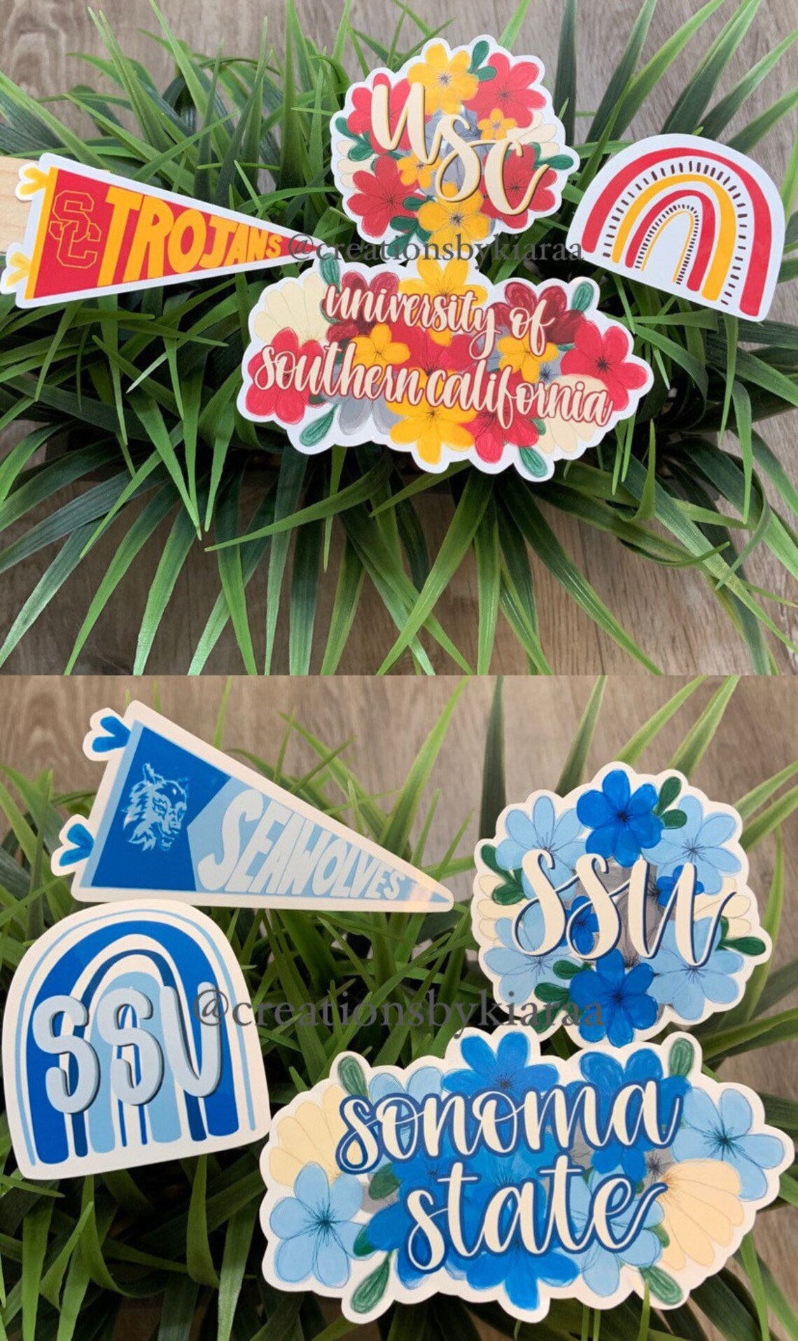 Personalized College Stickers Custom College Stickers | Etsy