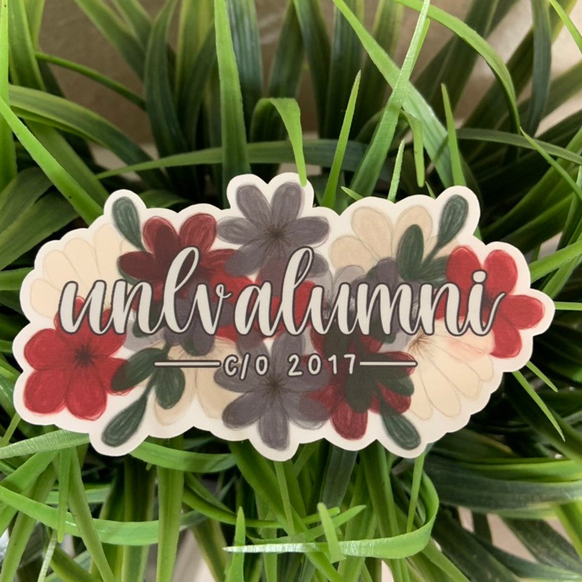 Personalized Alumni College Flower Stickers Custom College - Etsy