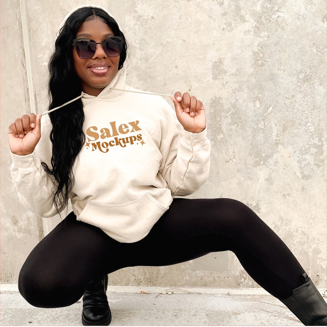 Sand Gildan Hoodie Mockup, G185 Gildan Sand Model Mockup - Etsy