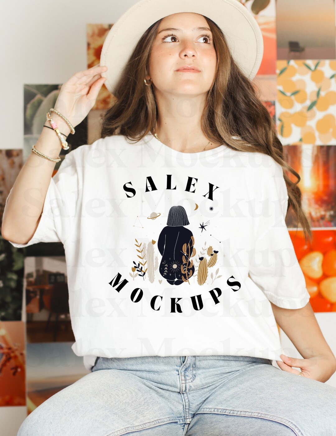 White Next Level Mockup, 3600 Next Level White Mockup, Next Level Model ...