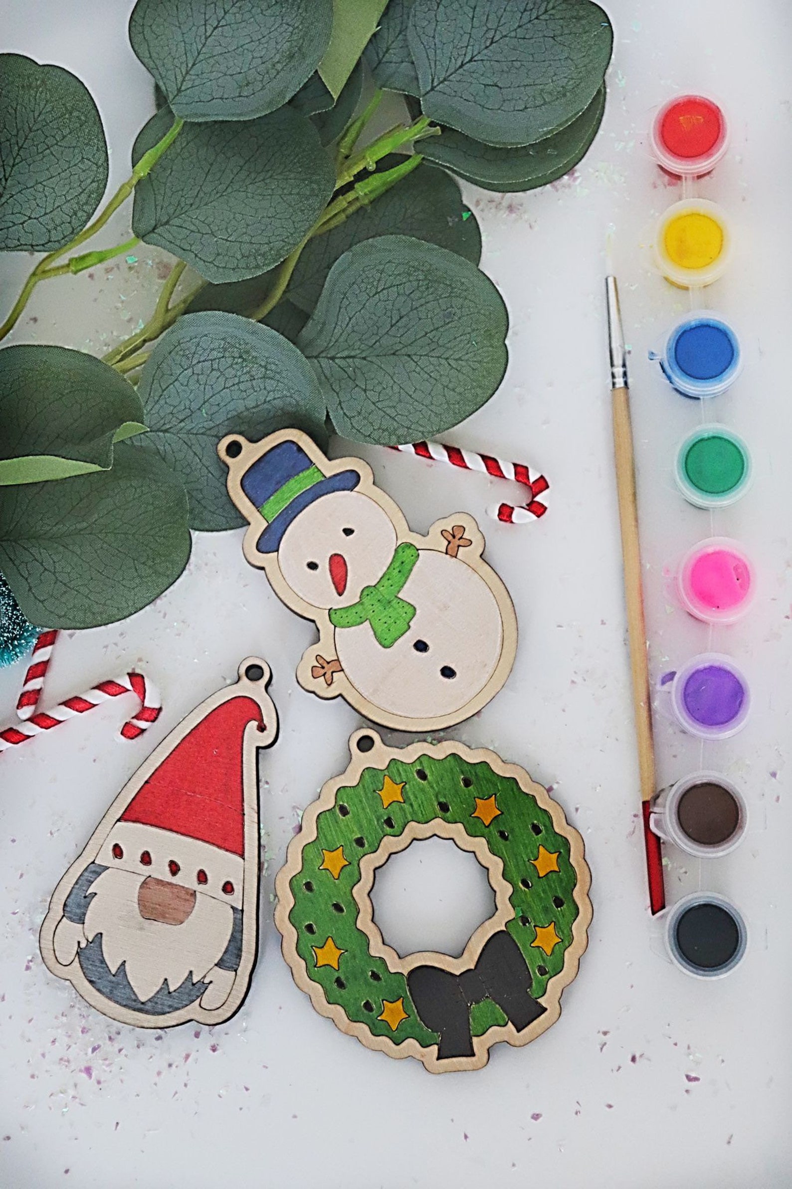 Christmas Ornament Coloring Kit Christmas DIY Ornaments - Etsy