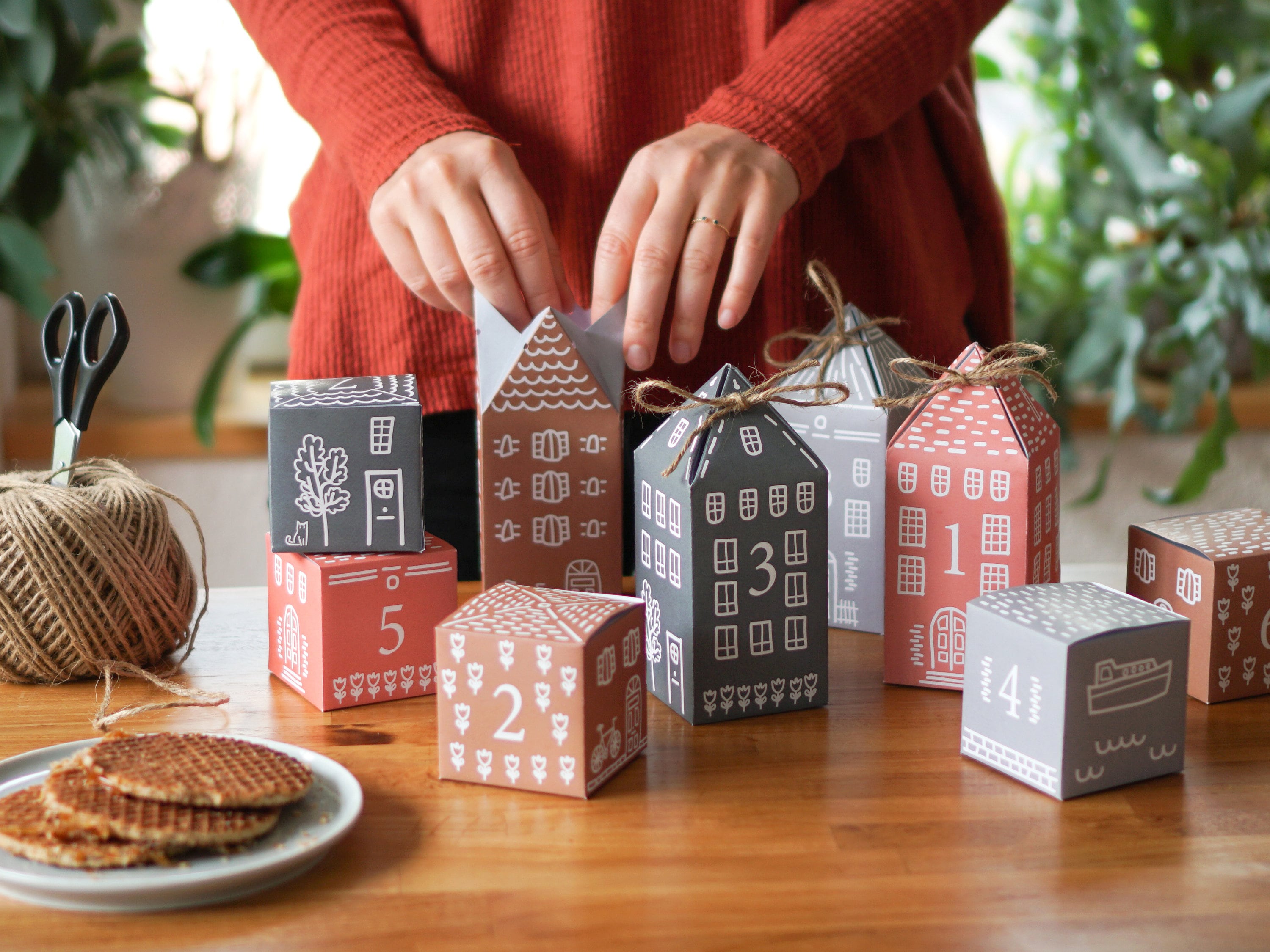 Advent Calendar "amsterdam" to Print, Cut Out & Fill, 25 Boxes Incl ...