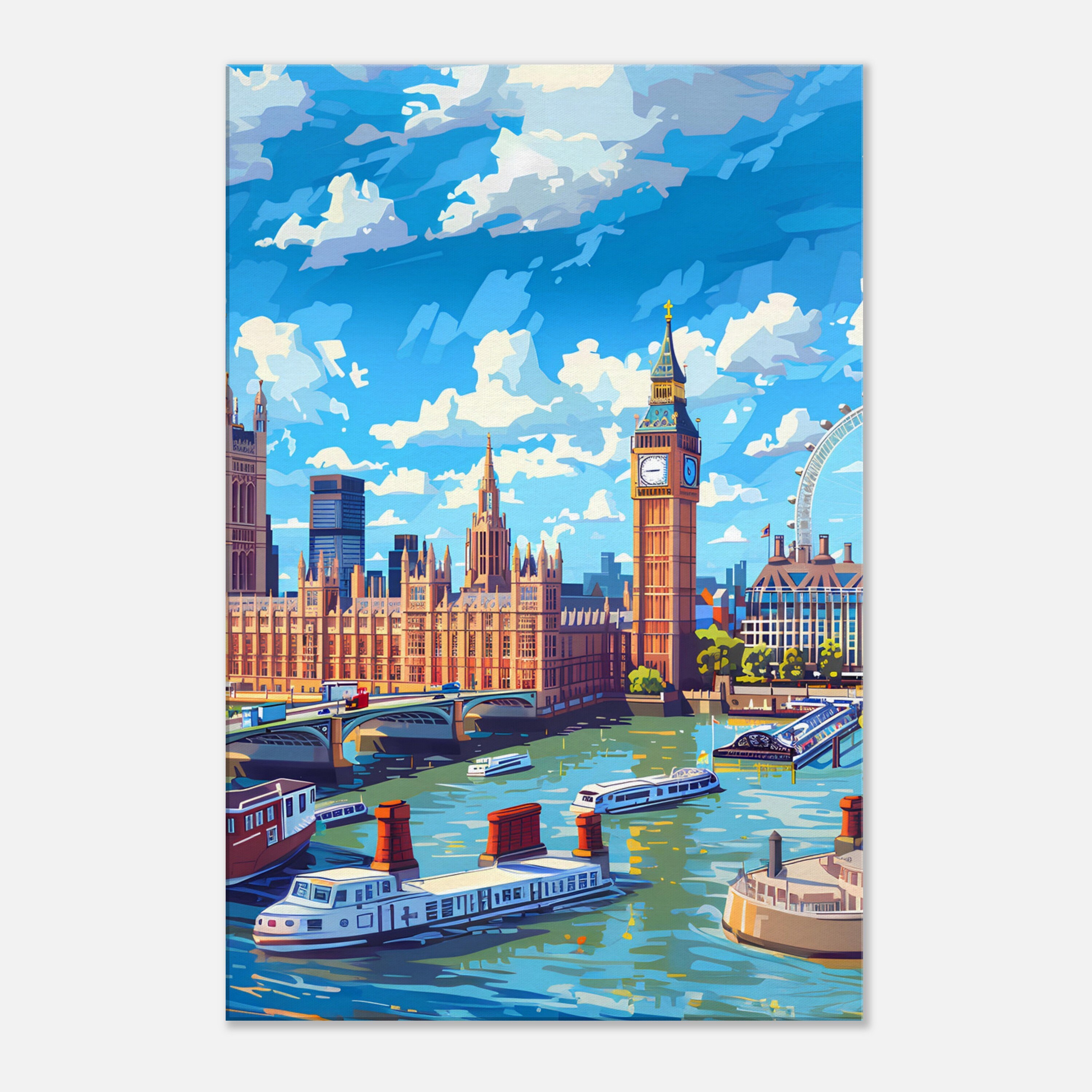 London - Big Ben - United Kingdom - Digital Printable - Landscape ...