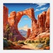 Arches National Park Digital Printable Art File Landscape Landmark Wall ...