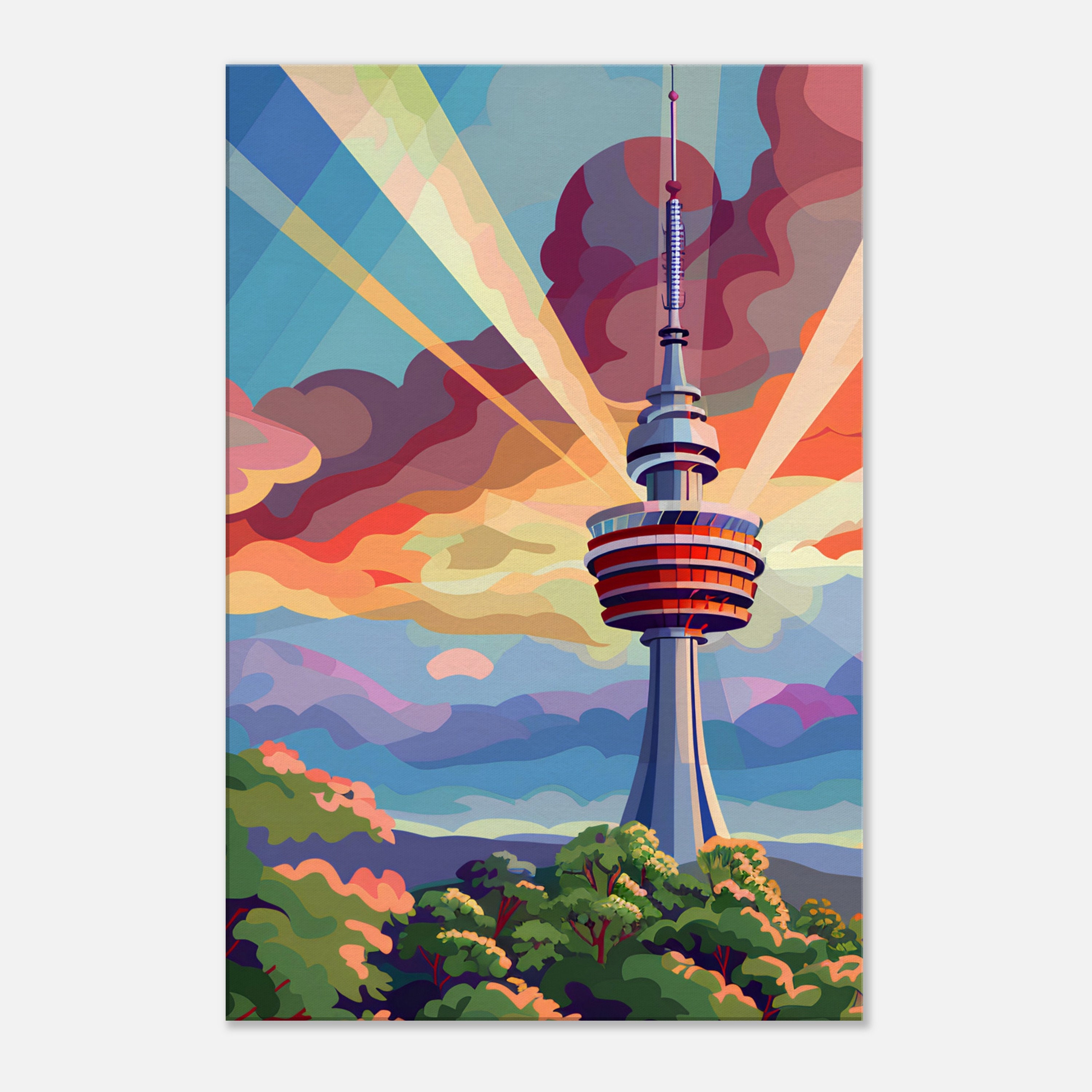 Telstra Tower, Canberra, Australia Digital Printable Art File Landscape ...
