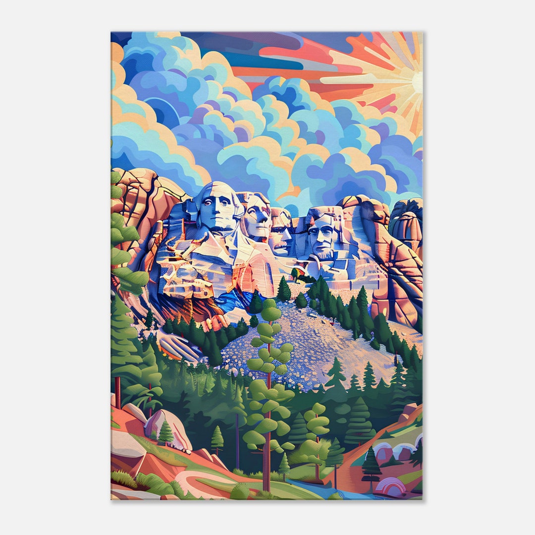 Mt Rushmore National Park - Digital Printable Art File - Landscape ...