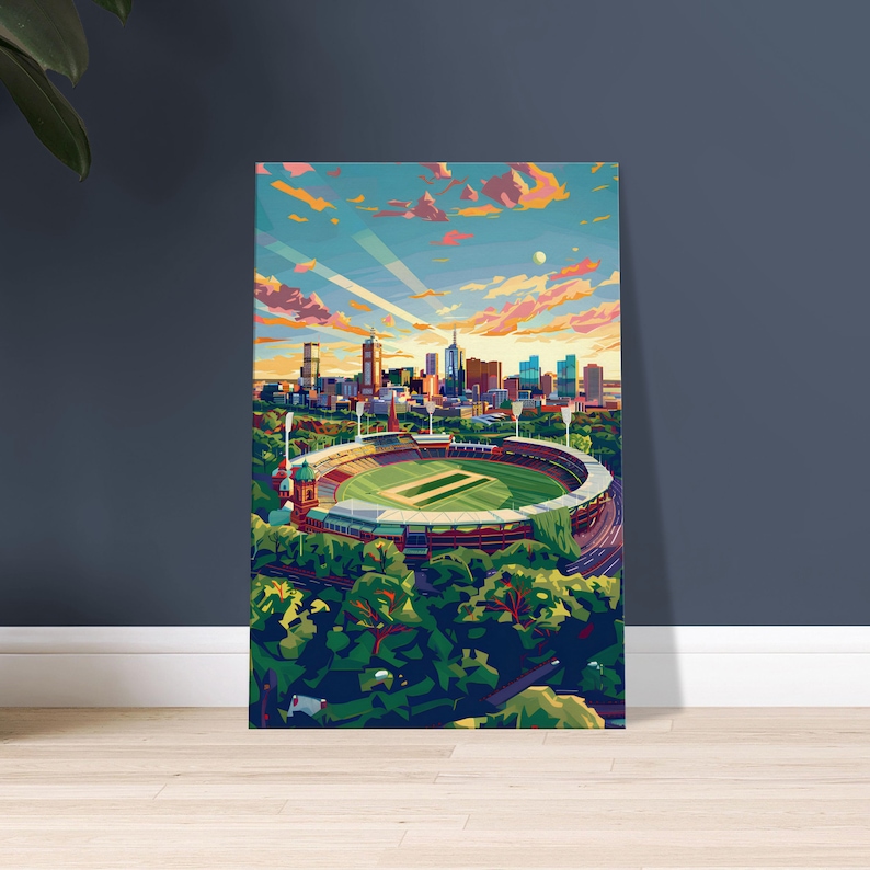 Melbourne Cricket Ground, MCG, Melbourne, Australia - Digital Printable ...