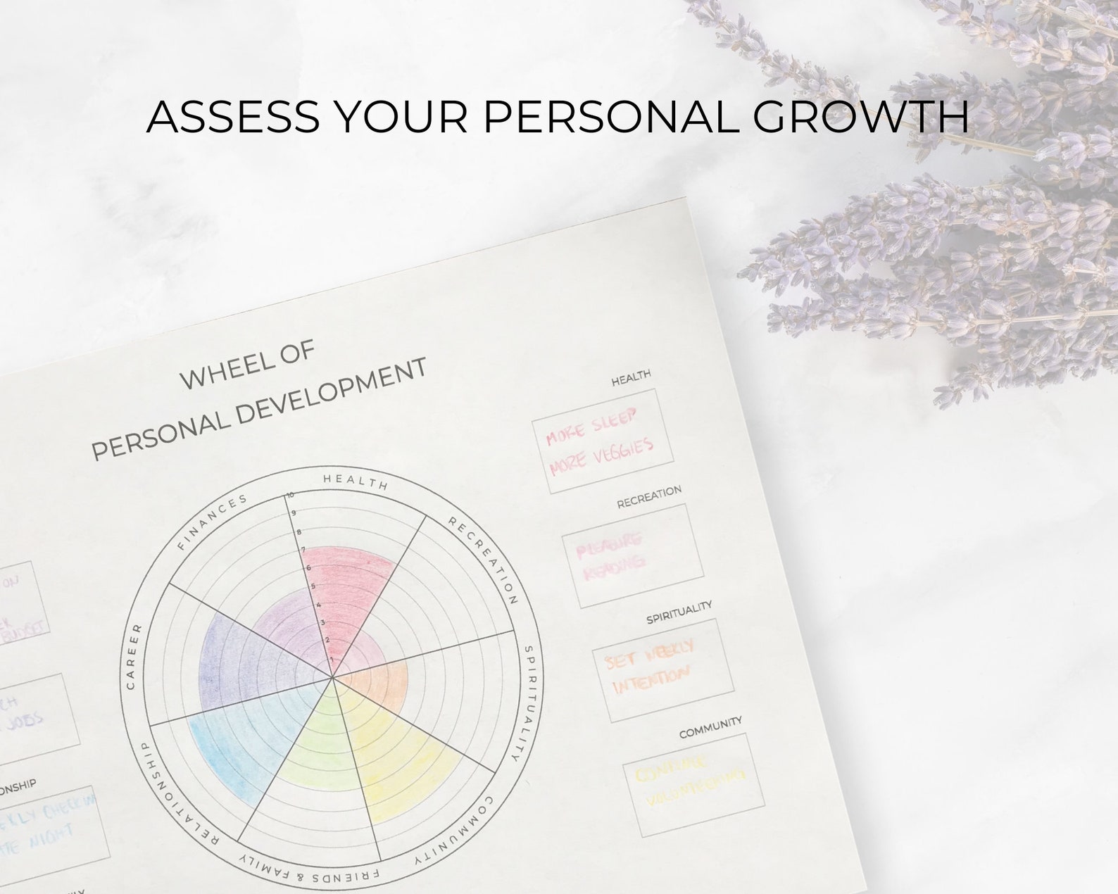 Wheel of Life Printable PDF Wheel of Life Balance Personal - Etsy