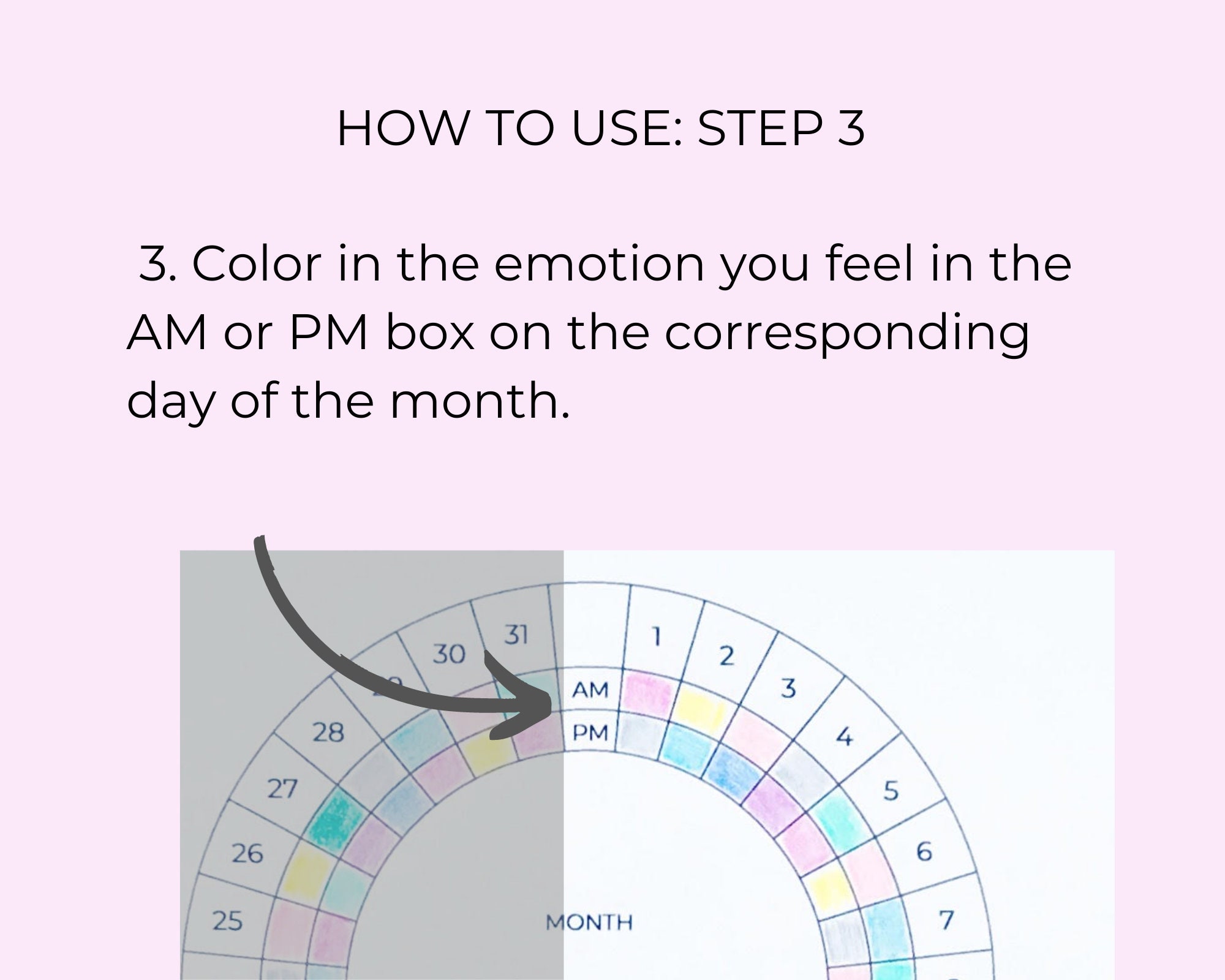 Monthly Mood Tracker Printable, Feelings Journal, Daily Mood, Daily ...