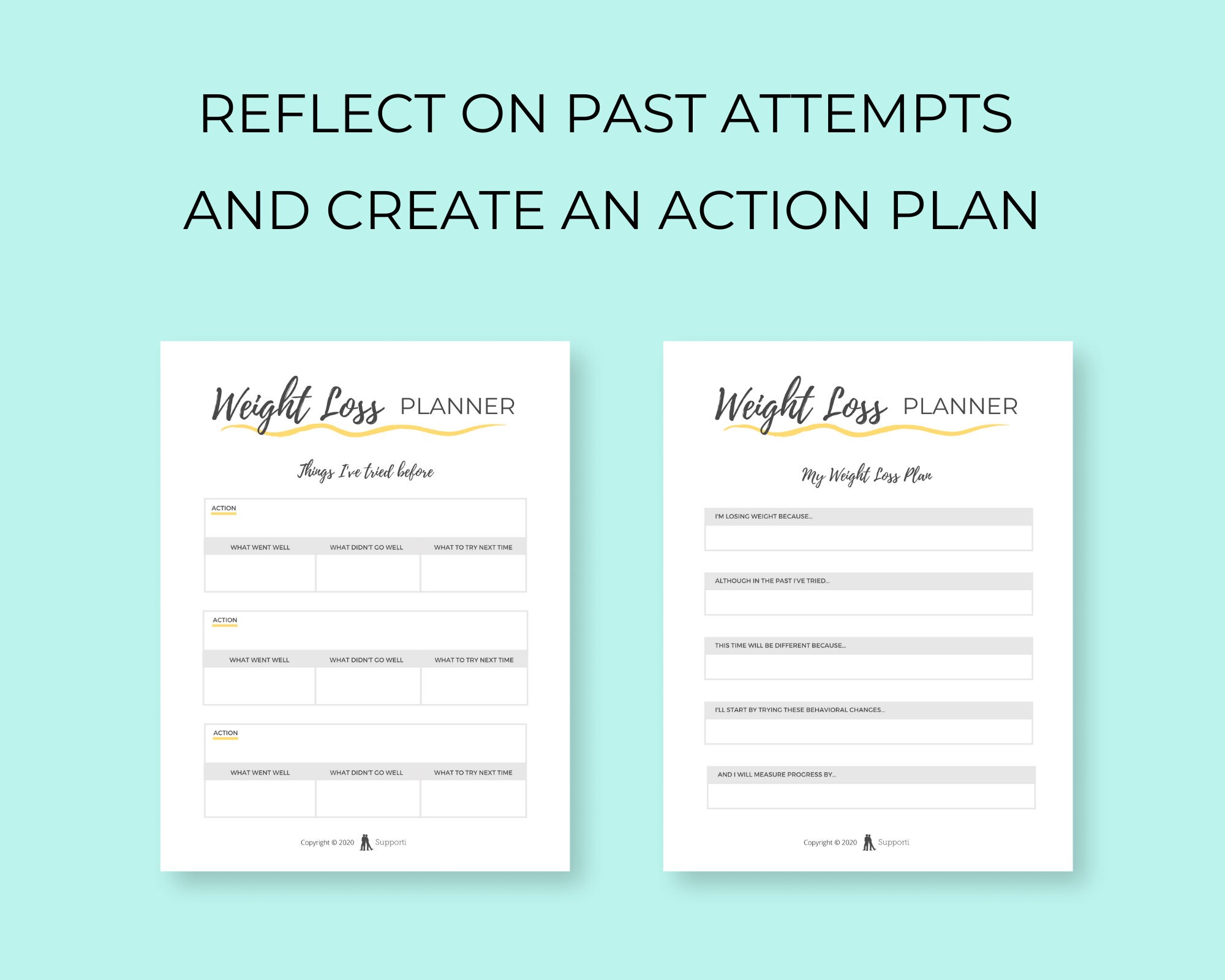 Weight Loss Planner Printable, Weight Loss Motivation, Weight Loss ...