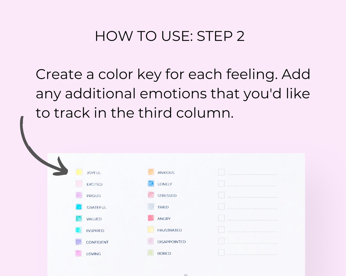 Monthly Mood Tracker Printable, Feelings Journal, Daily Mood, Daily ...