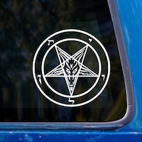 Baphomet Skeleton Sticker - Etsy
