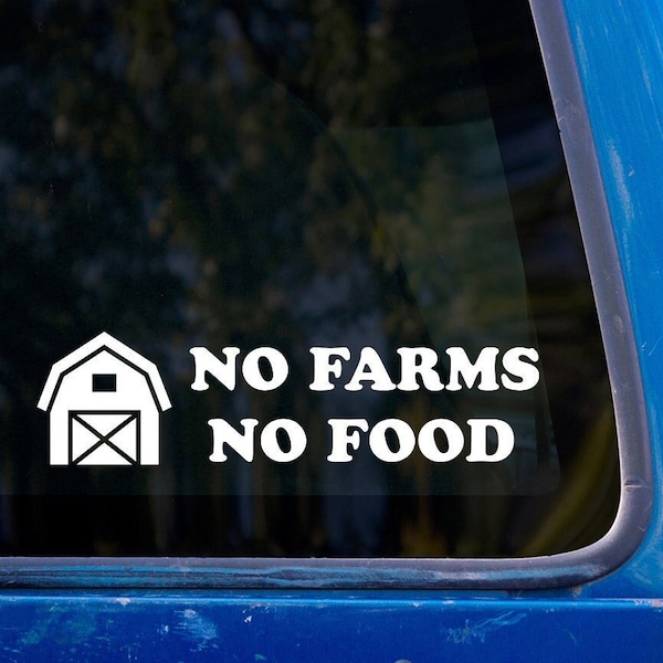 No Farms No Food Sticker - Etsy UK