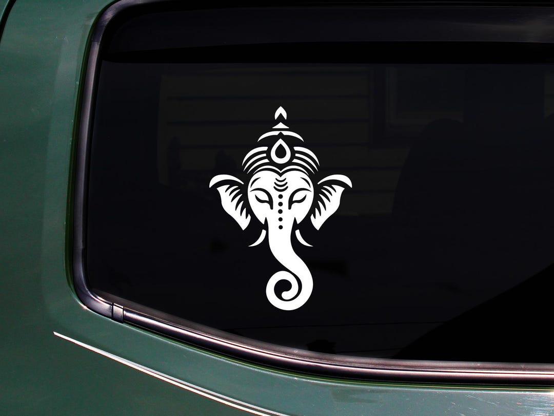 Lord Ganesha Vinyl Sticker - Hindu God Car Laptop Decal - Etsy