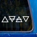 Four Elements Vinyl Sticker - Alchemy Symbol Decal - Earth Air Fire ...