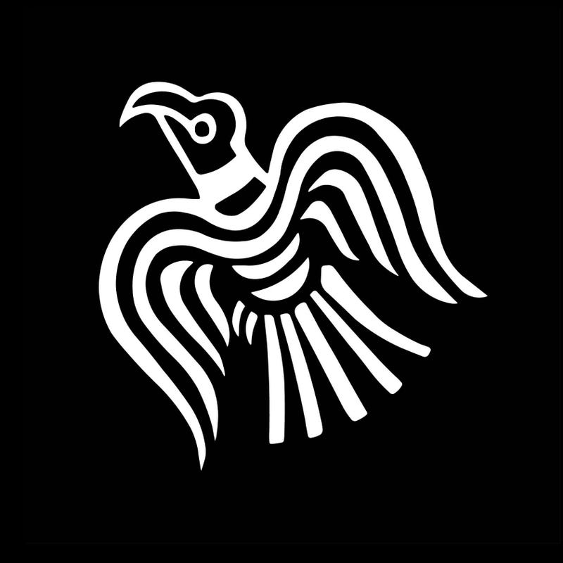 Vinyl Flying Raven - Etsy