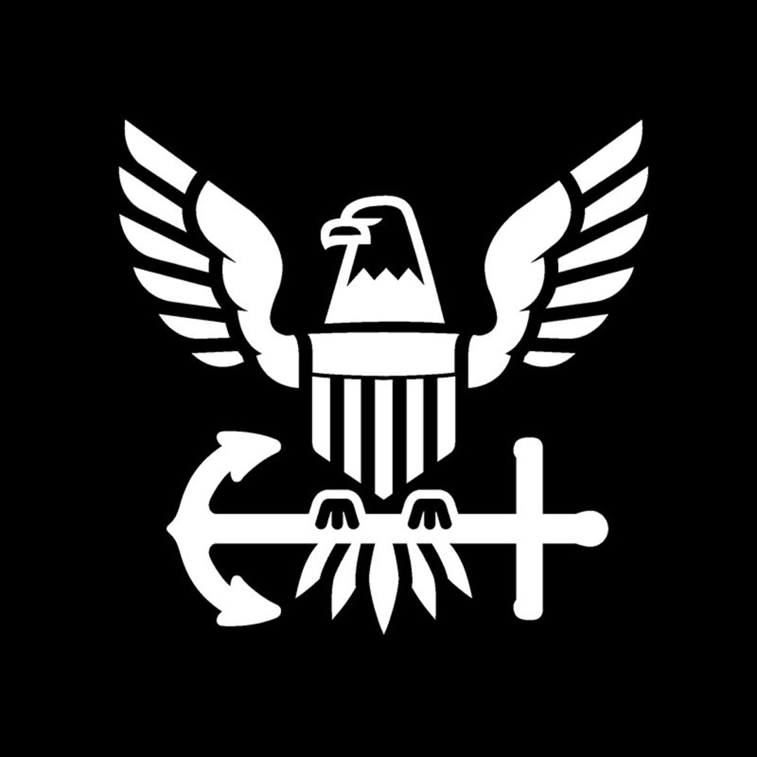 U.S. Navy Symbol Vinyl Sticker - Military Service Eagle Decal - Etsy