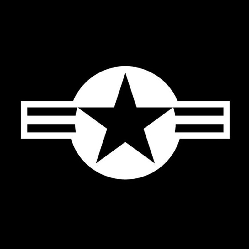 United States Air Force Star Vinyl Sticker Decal - Etsy