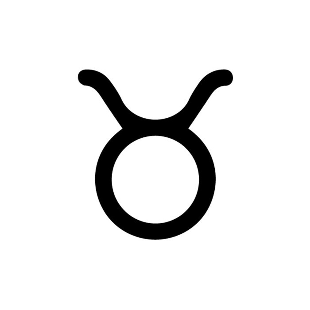 Taurus Zodiac Symbol Decal - Etsy