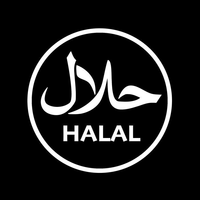Halal Symbol Vinyl Sign - Halal Food Sticker Decal - Arabic Decal - Etsy