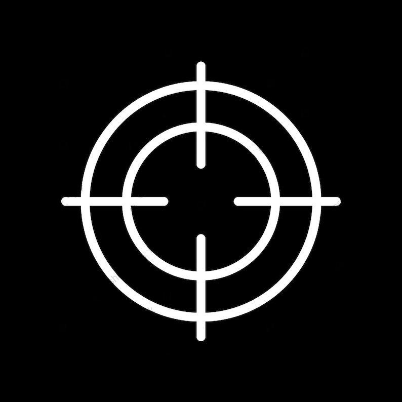 Crosshairs Vinyl Sticker Decal - Etsy