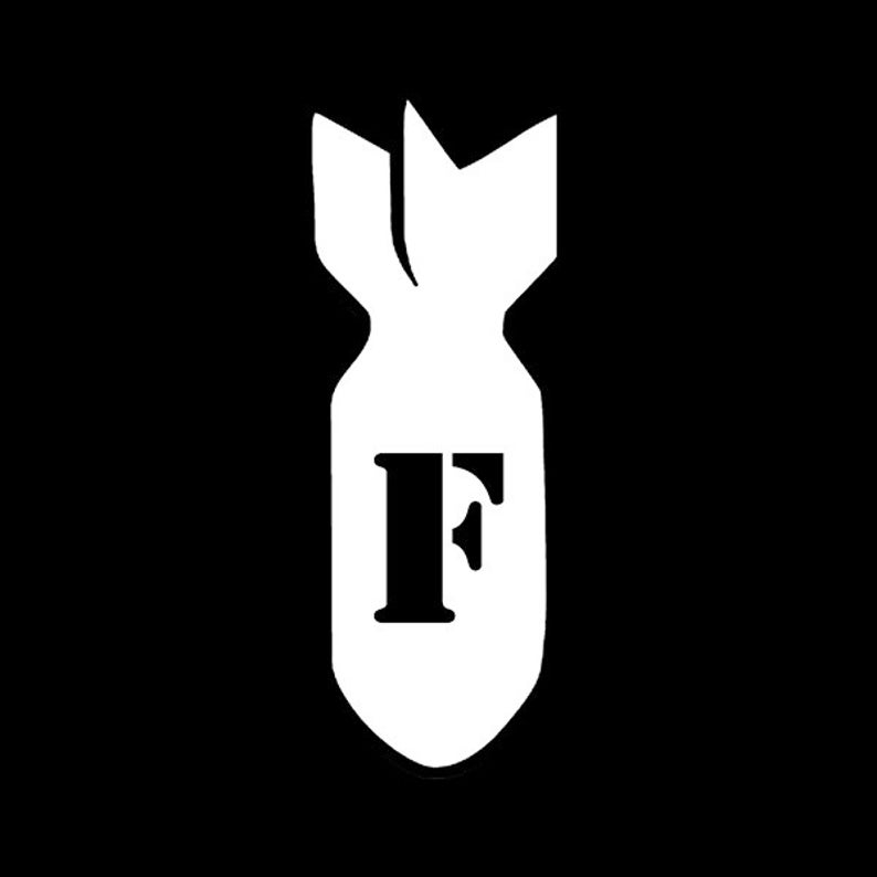 F Bomb decal | Etsy