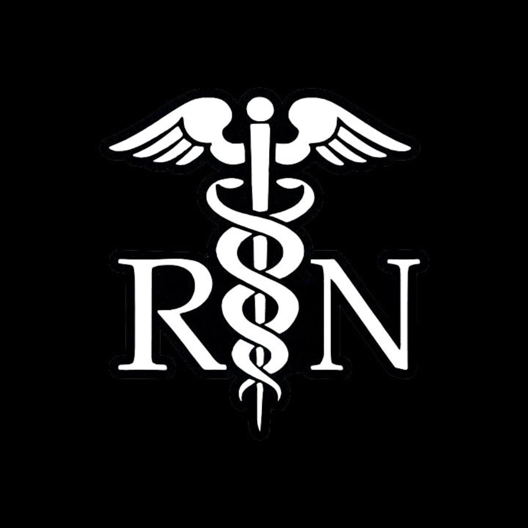 RN Registered Nurse Vinyl Decal - Etsy