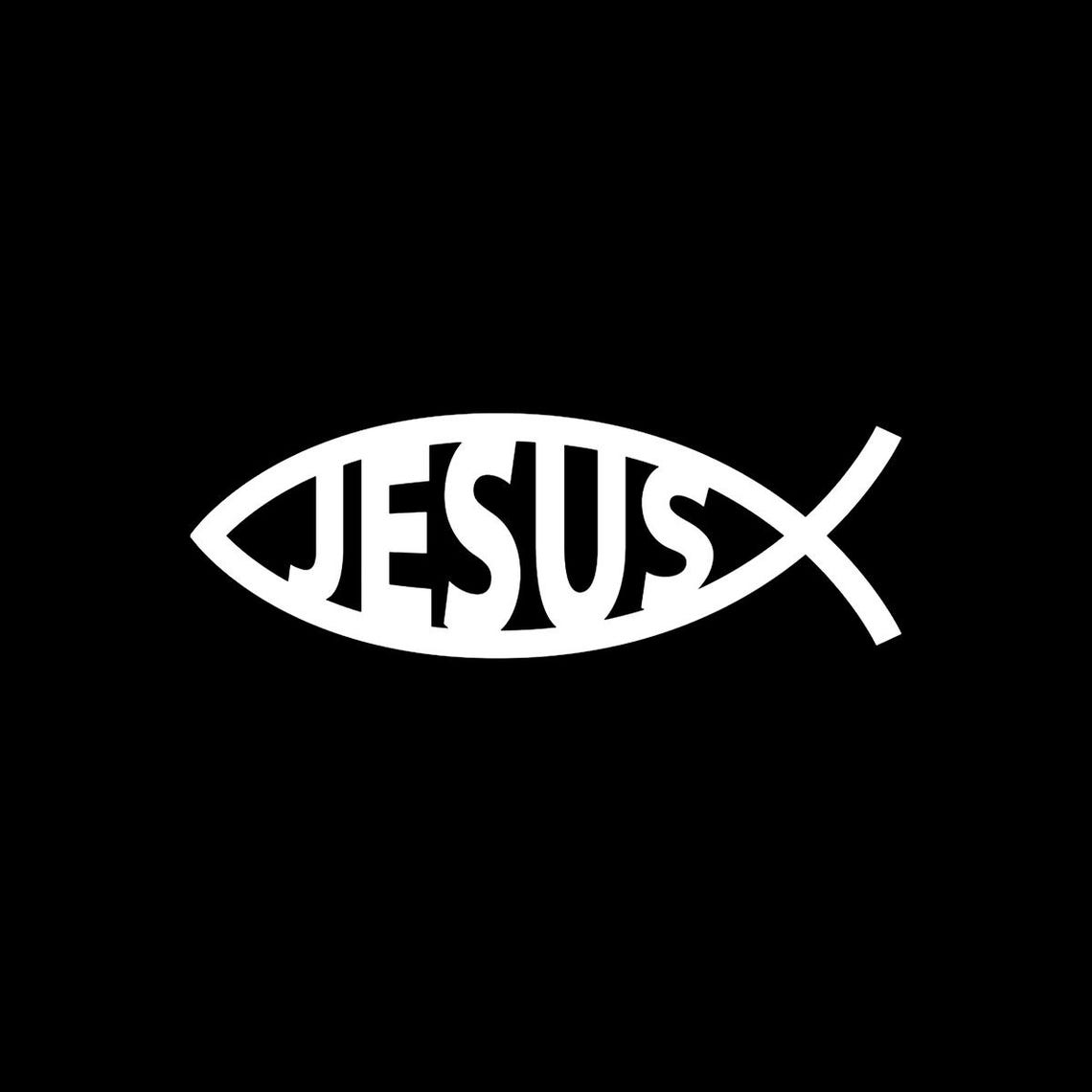 Jesus Fish Religious Decal - Etsy