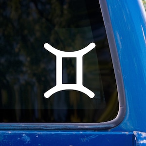 Gemini Zodiac Symbol Decal - Etsy