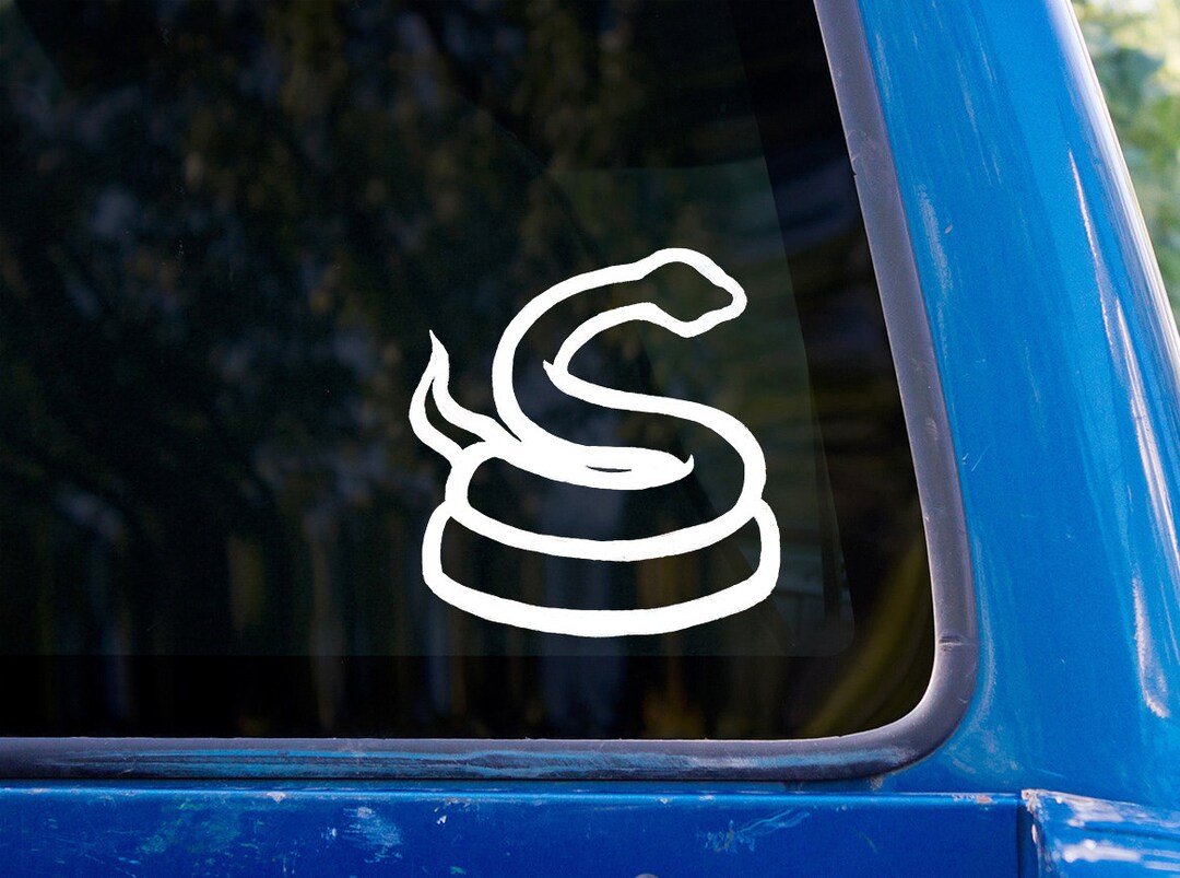Coiled Snake Vinyl Sticker Decal - Etsy