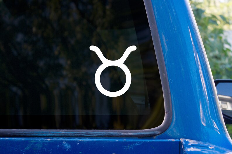 Taurus Zodiac Symbol Decal - Etsy