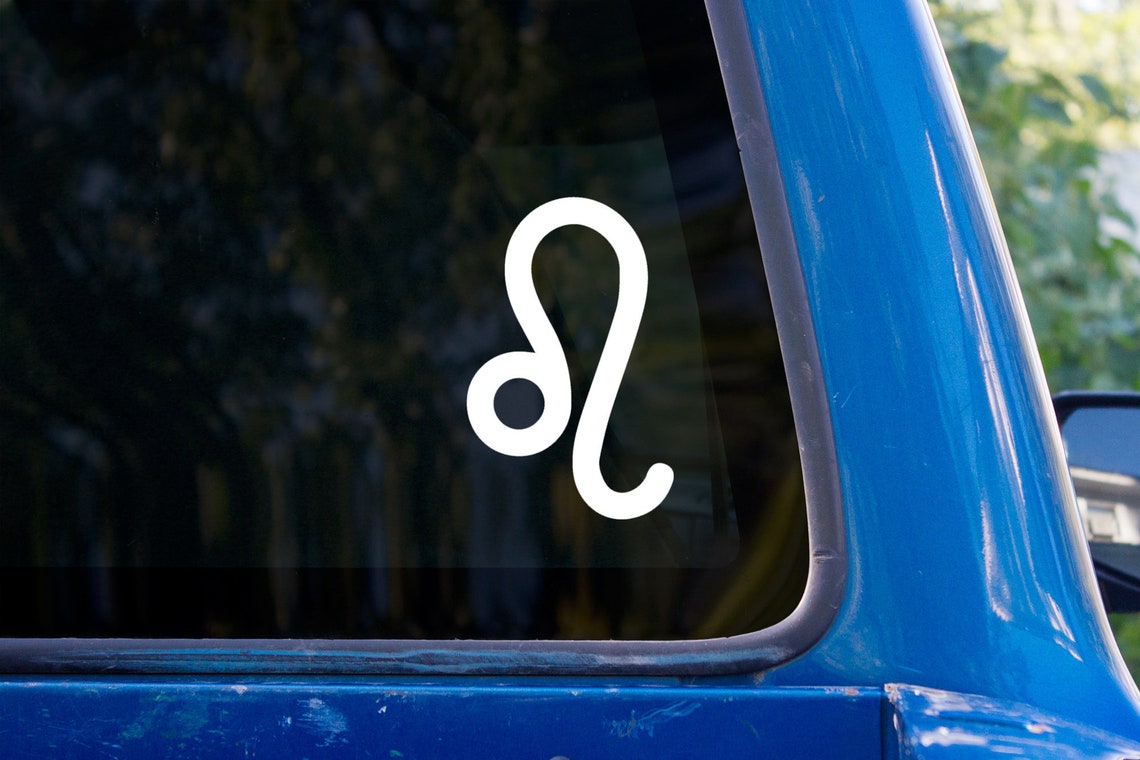 Leo Zodiac Symbol Decal - Etsy