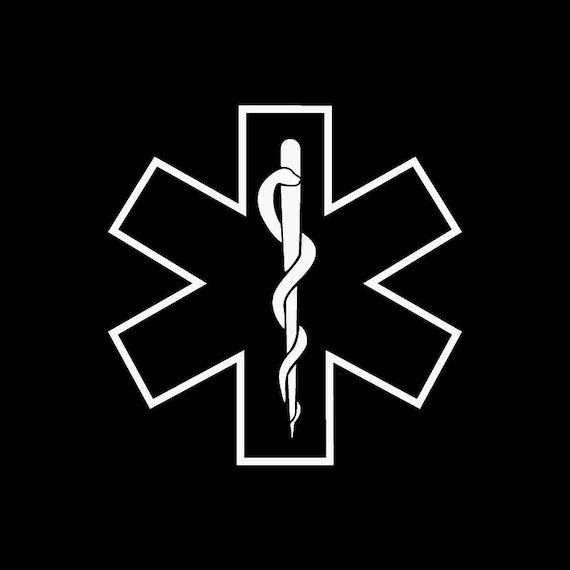 Star of Life EMT Vinyl Decal | Etsy