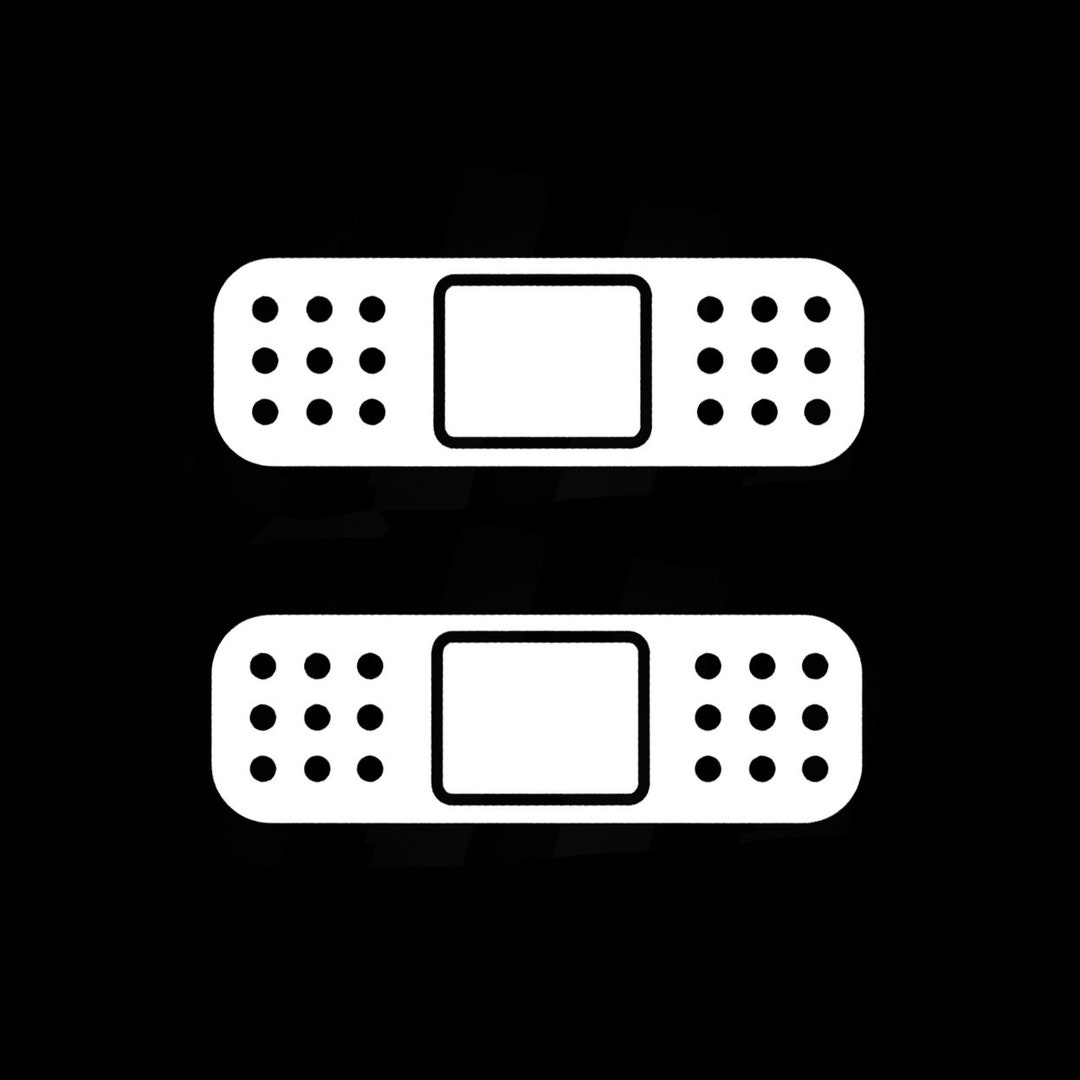 2 Car Scratch Bandage Decals - Funny Band-aid - Etsy