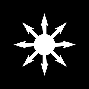 Chaos Symbol - Vinyl Sticker Decal Star - Etsy