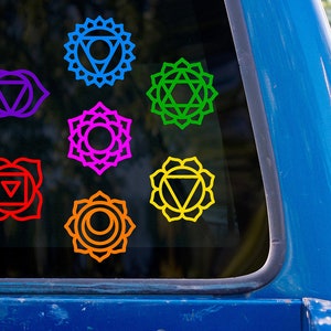 Chakra Symbols Vinyl Sticker Decals - 7 Pack - Etsy