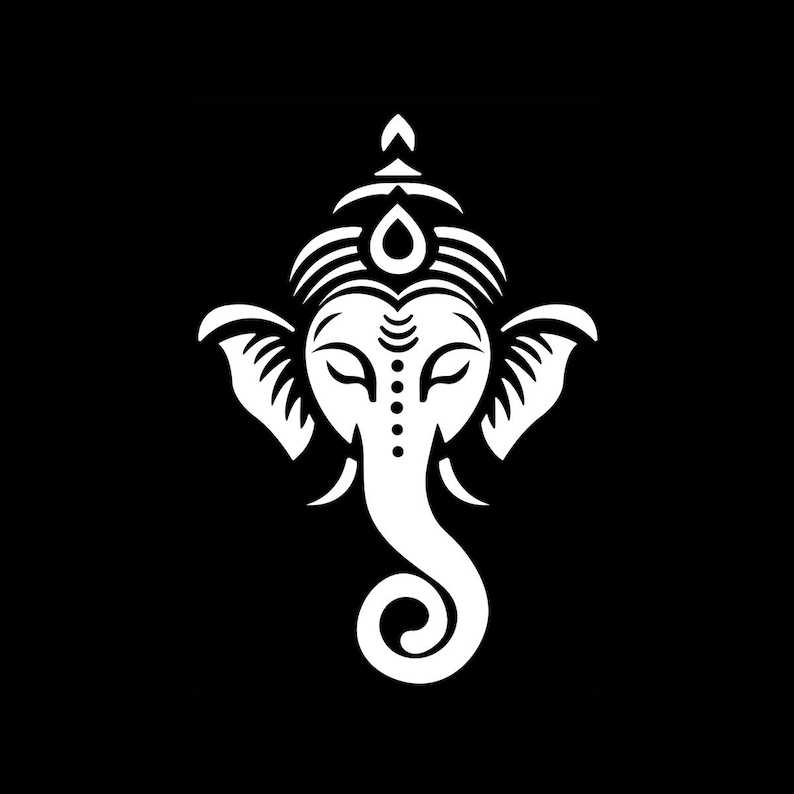 Lord Ganesha Vinyl Sticker - Hindu God Car Laptop Decal - Etsy